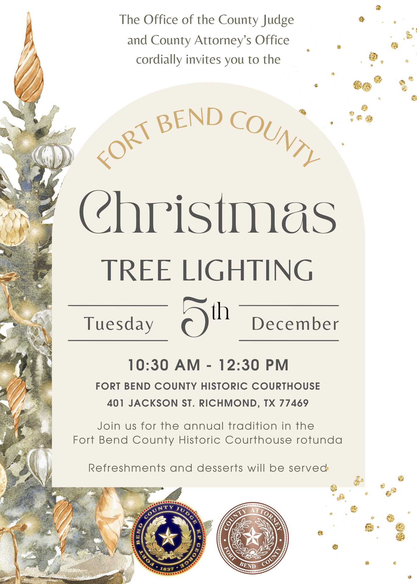 Fort Bend County Christmas Tree Lighting | Fort Bend County