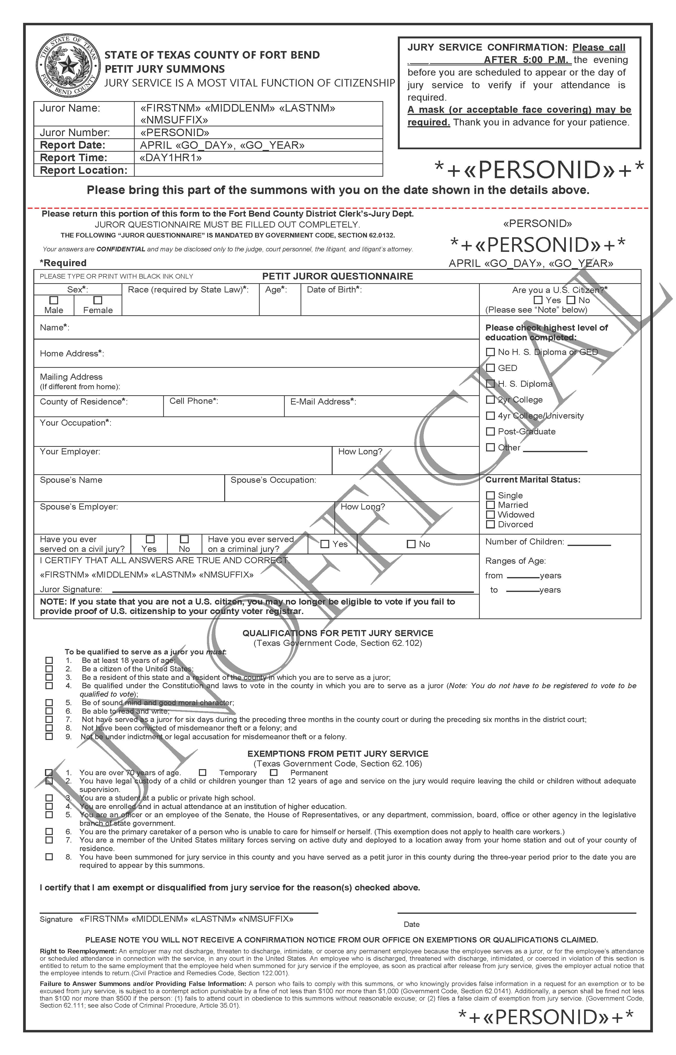 petit-jury-summons-fort-bend-county