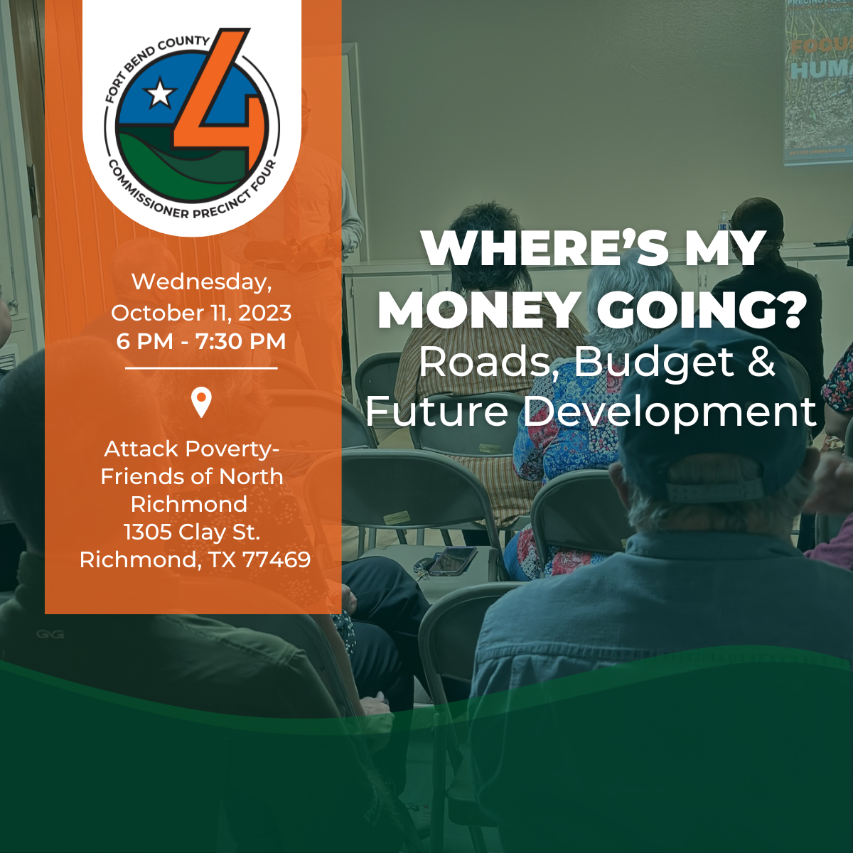 Where's My Money? City of Richmond Town Hall | Fort Bend County